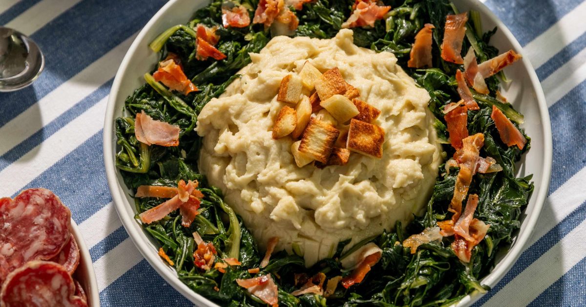 Fave, cicorie e Pancetta Tesa | Salumificio Santoro
